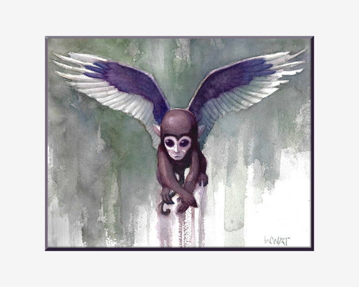 Flying Monkey Art Print – Nite Owl Ink