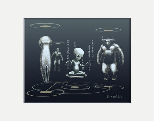 Alien DNA Art Print – Nite Owl Ink